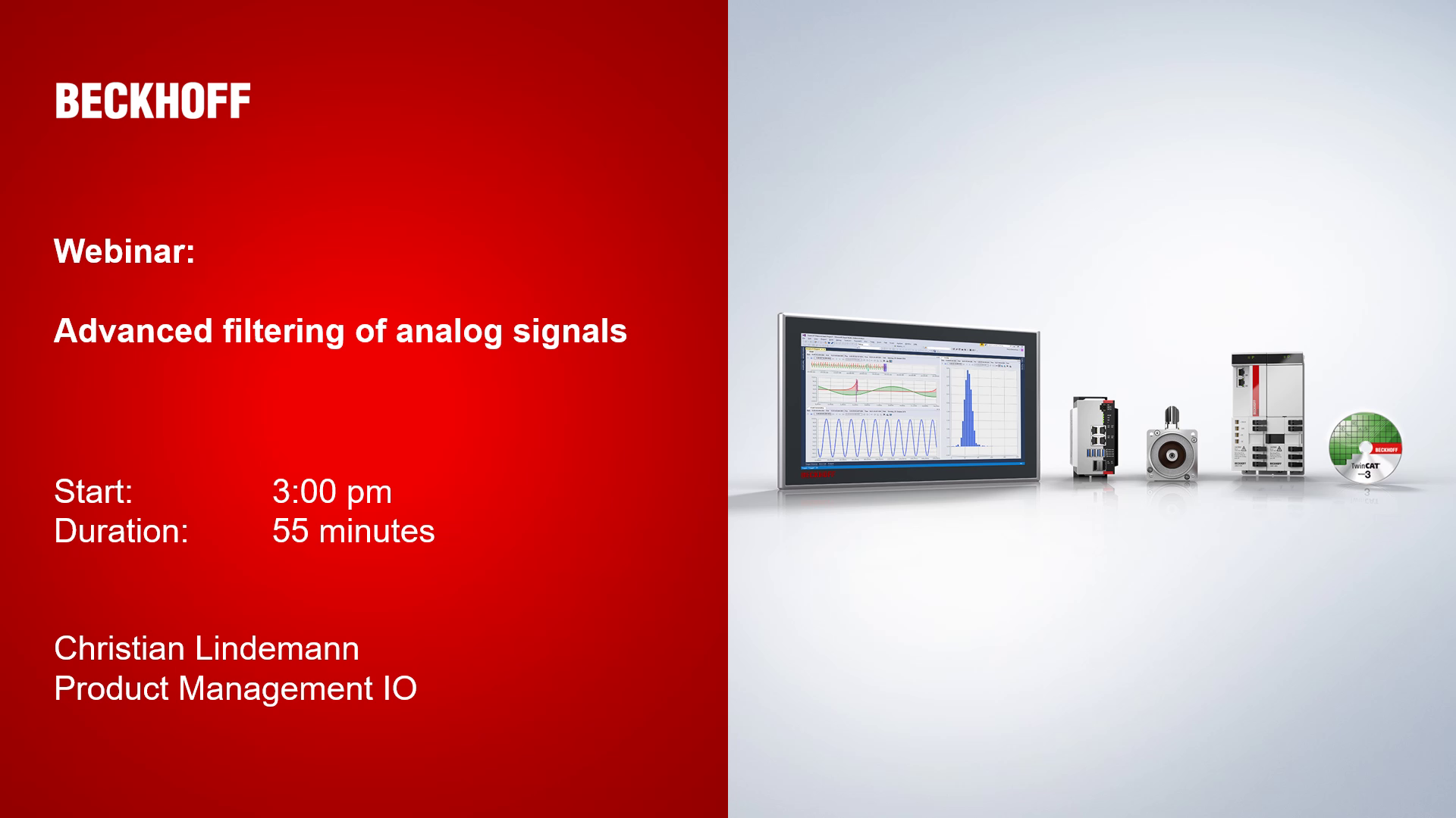 Advanced filtering of analog signals | Beckhoff Worldwide