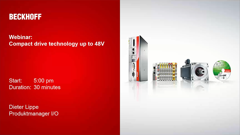 Compact drive technology up to 48V | Beckhoff USA