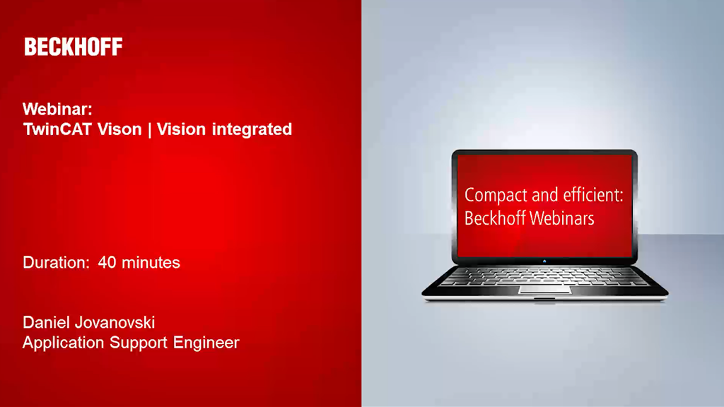 TwinCAT Vision | Vision integrated | Beckhoff Sverige